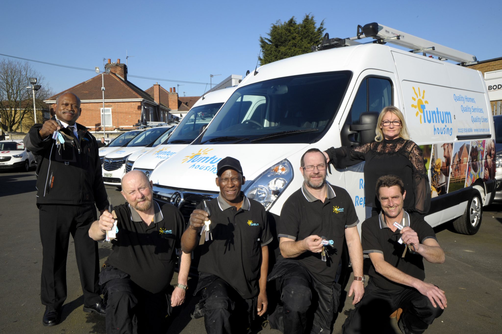 Tuntum's new looking vans - Tuntum Housing Association